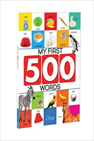 My First 500 Words: Early Learning Picture Book to learn Alphabet, Numbers, Shapes and Colours ...